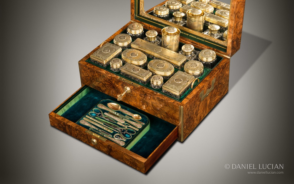 Dressing Case Bottles and Jars - Antique Box Guide Antique Box Guide